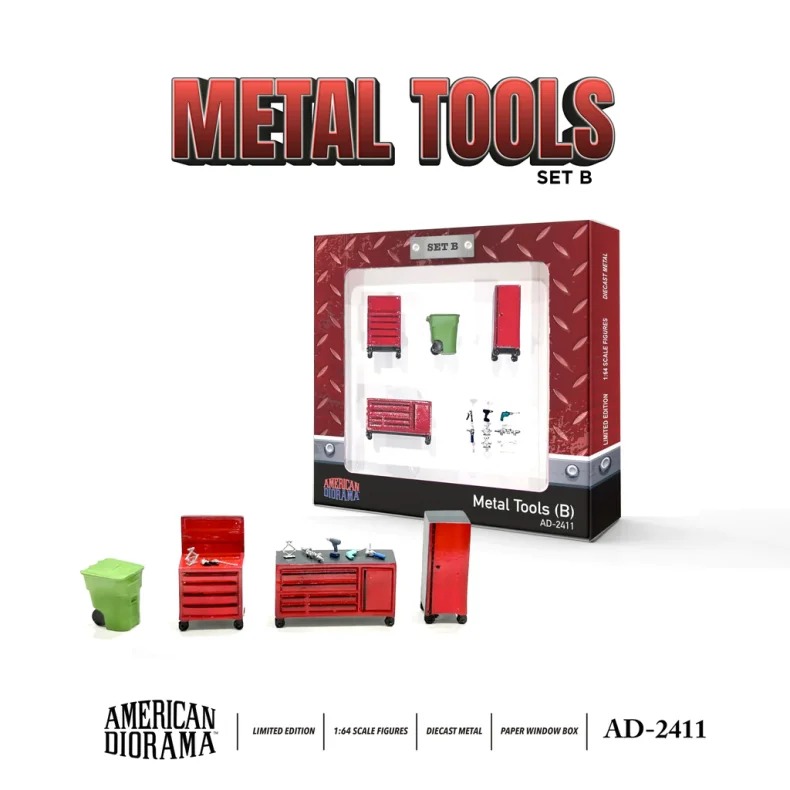 American Diorama Metal Tools Set B - Collectify